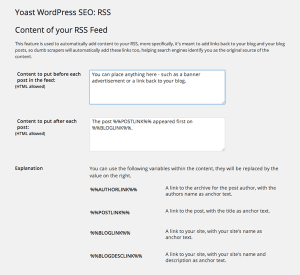 Using WordPress RSS Feeds