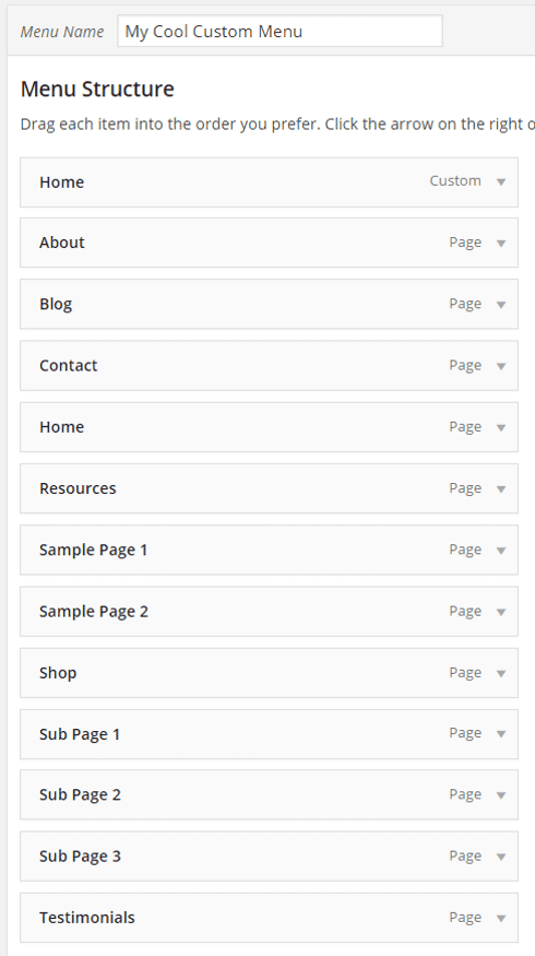 How To Create Custom Menu Structures In Wordpress Elegant Themes Blog