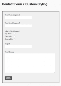 How To Customize The Style Of Contact Form 7 To Match Your Website