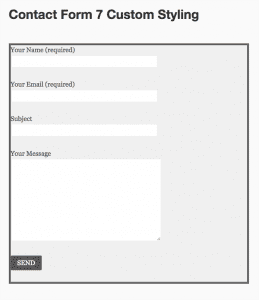 How To Customize The Style Of Contact Form 7 To Match Your Website