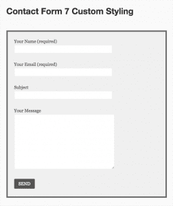 How To Customize The Style Of Contact Form 7 To Match Your Website