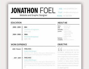 20+ Free Resume Design Templates for Web Designers