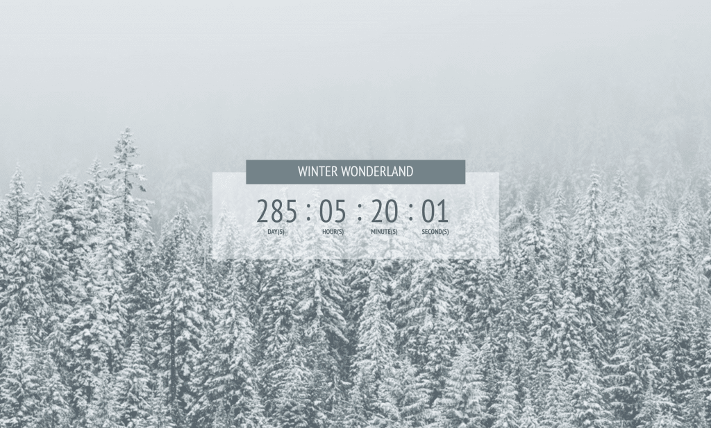 How to Create a Gorgeous Seasonal Transparent Countdown Timer in Divi