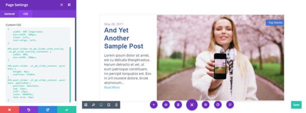 How to Style Divi’s Post Slider Module like Facebook Newsroom's Post Slider