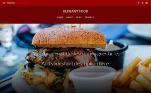 Elegant Food: A Free Food Blog Homepage Category Layout for Extra