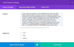 How to Add a Floating Action Menu to Divi with the Code Module