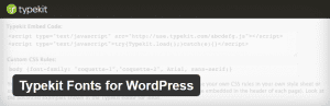 How to Add Typekit Fonts to WordPress