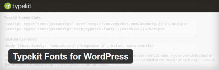How to Add Typekit Fonts to WordPress
