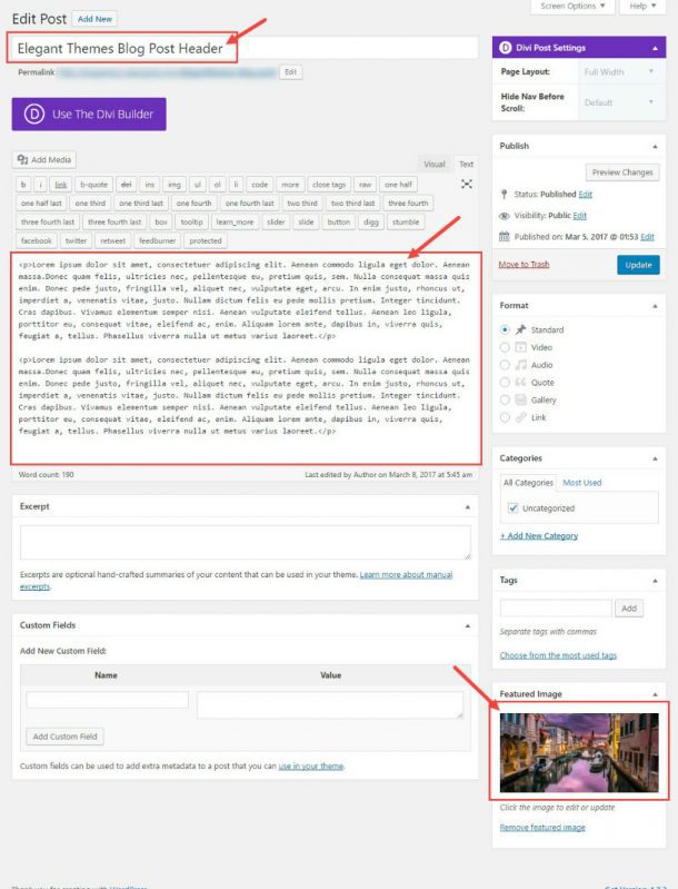 How to Style Divi's Single Post to Match the New Elegant Themes Post Design