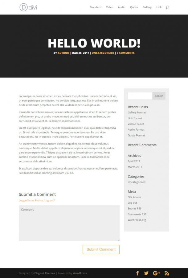 How to Add Custom Templates and Design to Divi’s Blog Post Formats ...