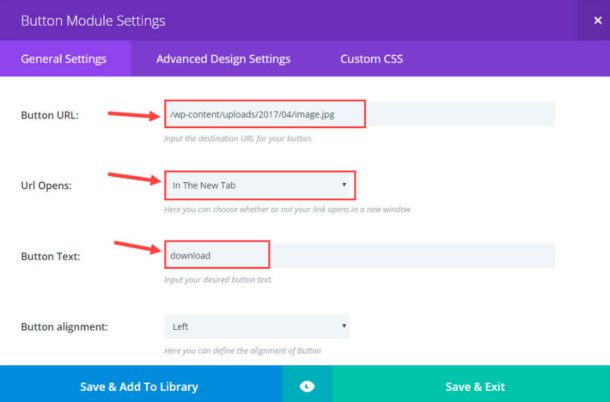 How to Create a Direct (Single Click) Download Button in Divi Using the ...