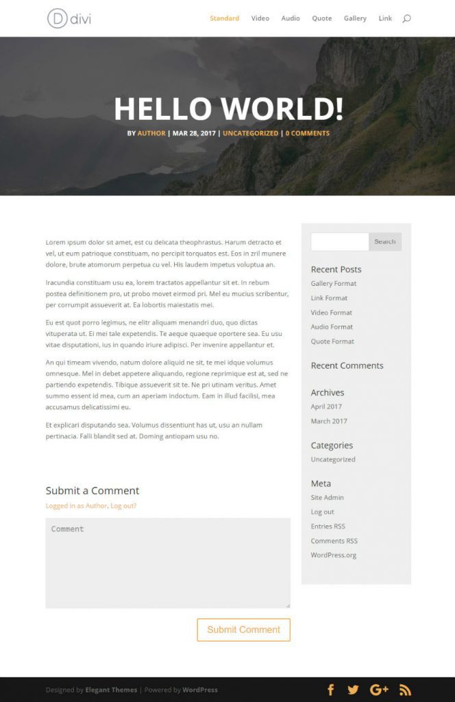 How to Add Custom Templates and Design to Divi’s Blog Post Formats ...