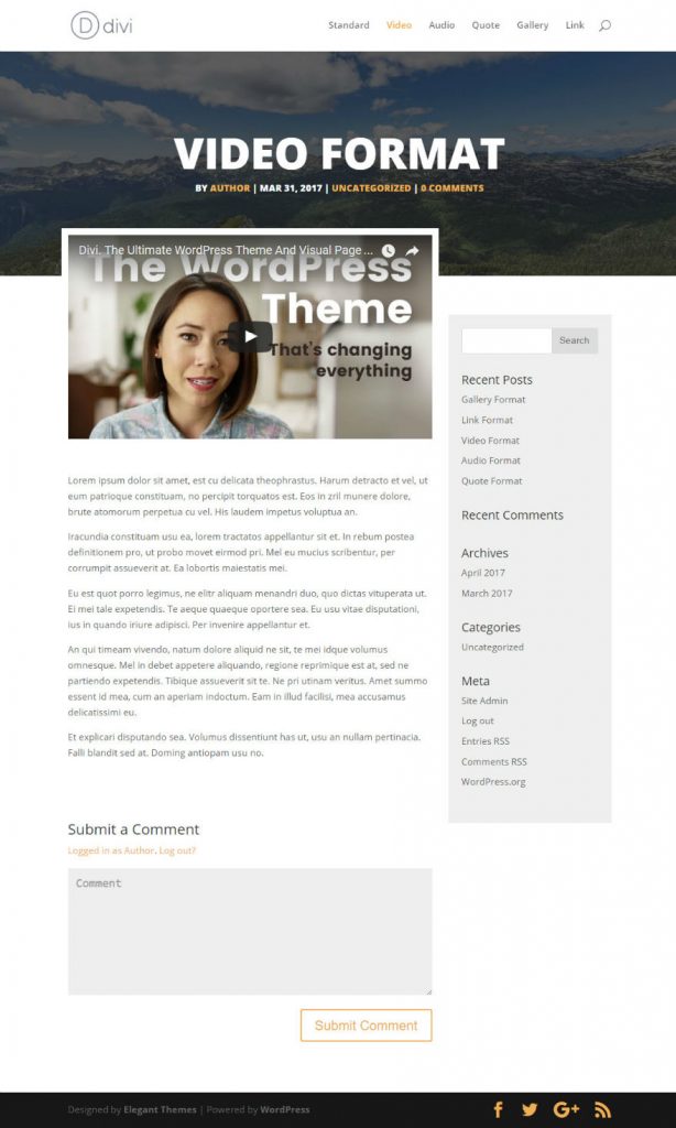 How to Add Custom Templates and Design to Divi’s Blog Post Formats ...