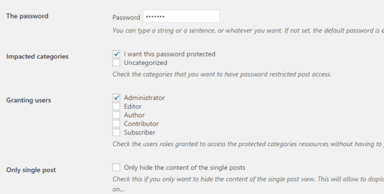 How To Set Up Password Protected Site Areas In Wordpress