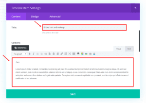 How to Create a Timeline for Your Wedding Schedule with Divi & the Divi ...