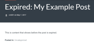 How to Give Your WordPress Posts an Expiration Date