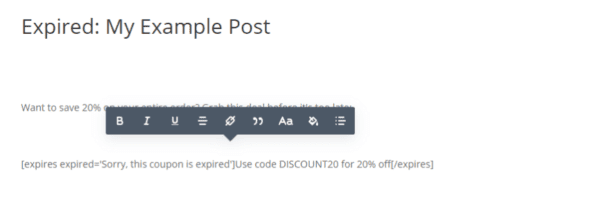 How to Give Your WordPress Posts an Expiration Date