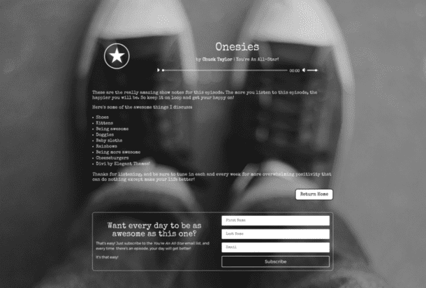 Creating Beautiful Archives and Show Notes Pages for your Podcast