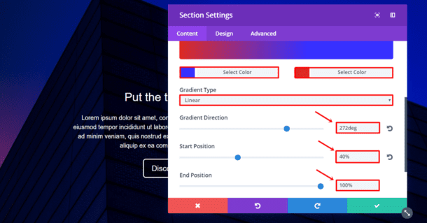 How to Create Gradient Background Overlays With Divi's Background Settings