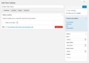 How to Display Content Aware Sidebars for Any WordPress Page or Post Type