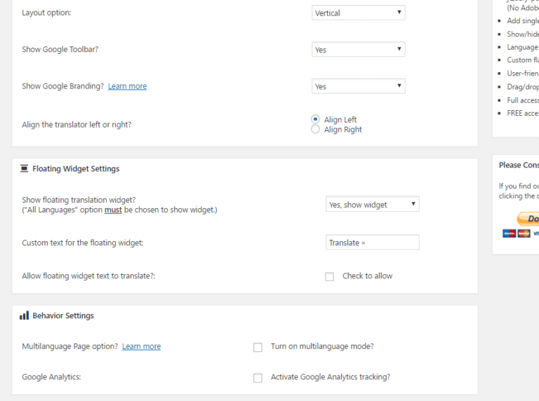 How to Add a Google Translate Button to WordPress
