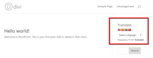 How to Add a Google Translate Button to WordPress
