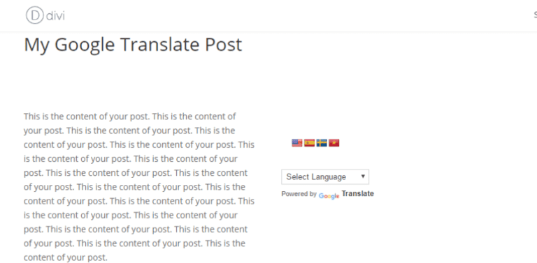 How to Add a Google Translate Button to WordPress