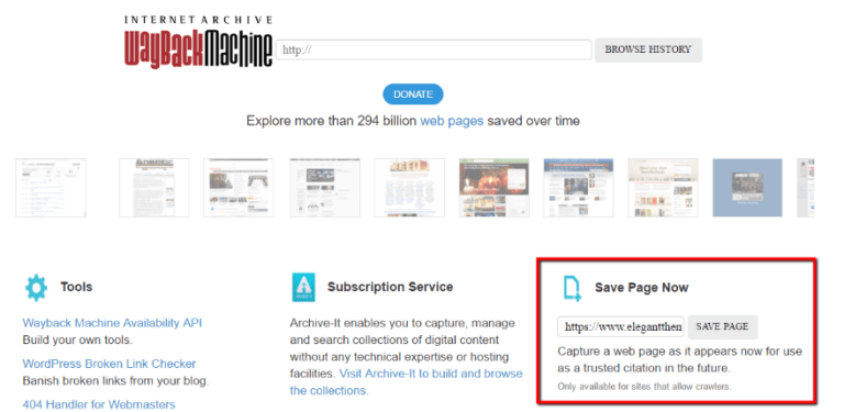 Create Helpful Time-Based Snapshots Of Your Site With the Wayback Machine