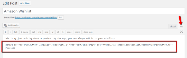 How to Add an Amazon Wishlist Button to Your WordPress Website