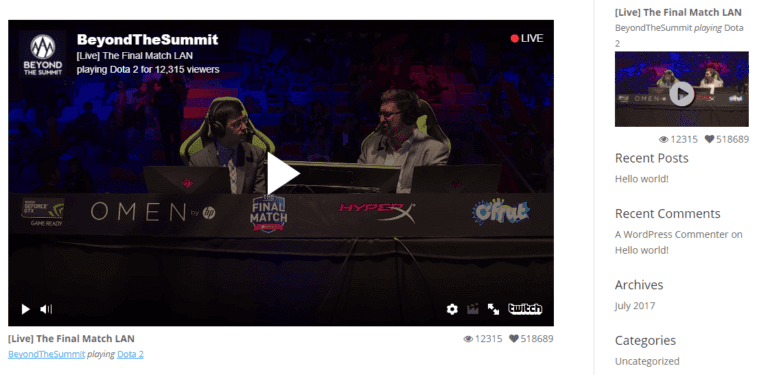How to Add Your Twitch Status to WordPress