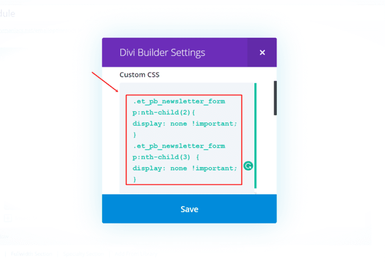 How to Remove The Name Fields of The Divi Email Optin Module
