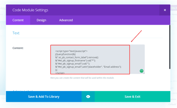 How to Remove The Name Fields of The Divi Email Optin Module