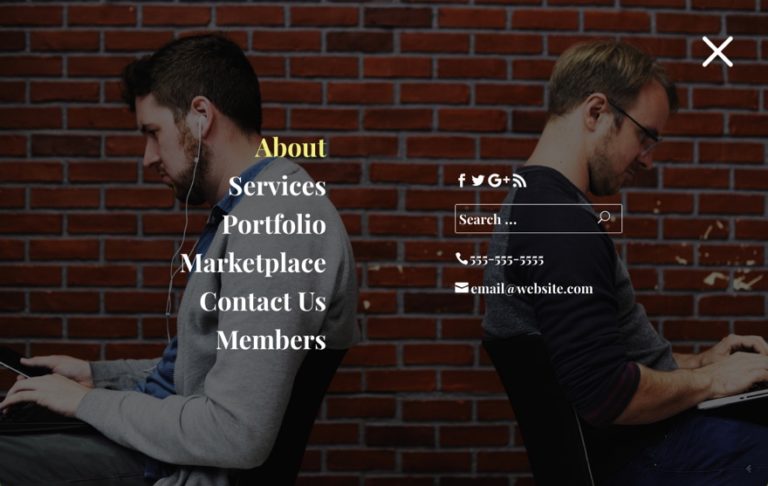 Styling Divi's Fullscreen Menu