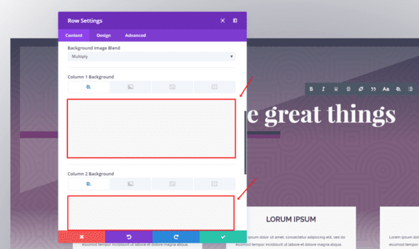 How to Creatively Combine Row & Column Backgrounds with Divi's New Options