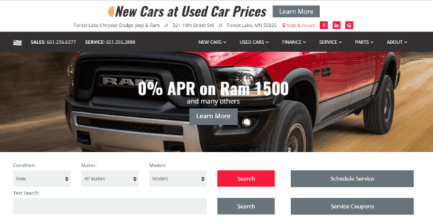 11 Car Sales Websites Created with WordPress