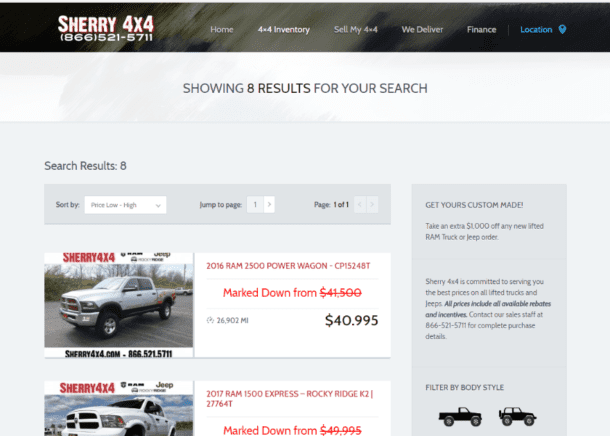 11 Car Sales Websites Created with WordPress
