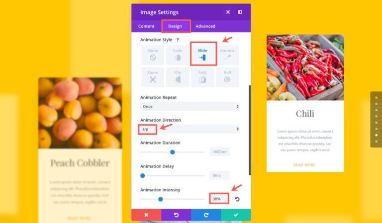 Using Divi's Animations to Float and Bounce Image