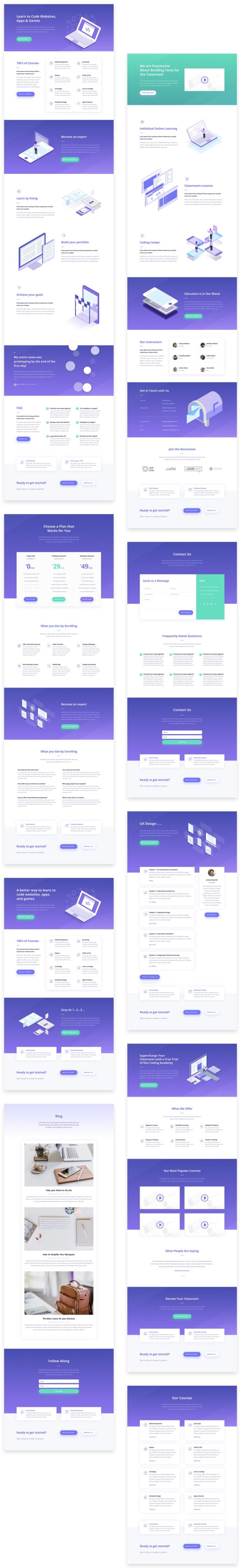 Download a Free Breathtaking Learning Management (LMS) Layout Pack for Divi