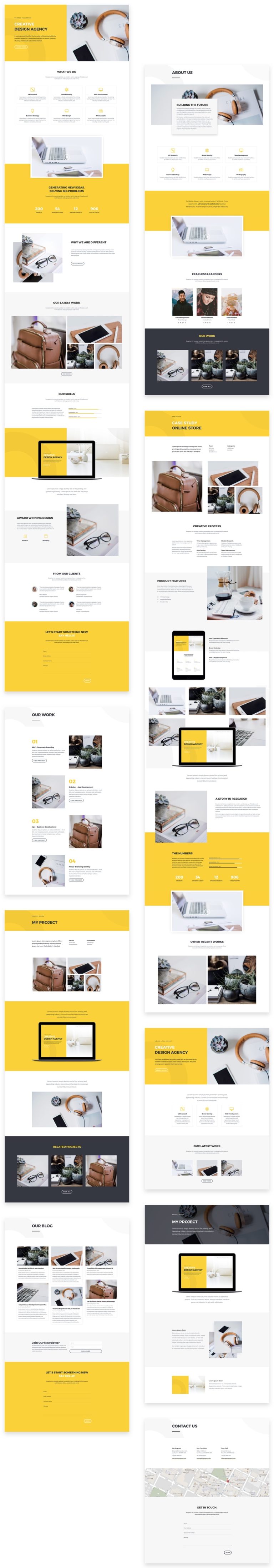 Download a Free & Impressive Design Agency Layout Pack for Divi