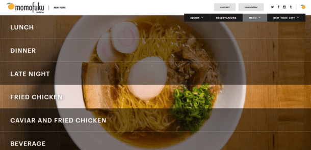 12 Tasty Examples of Restaurant Menu Design on the Web