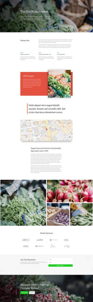 Free Divi Download: Get Our Fresh Farmers Market Layout Pack Today ...