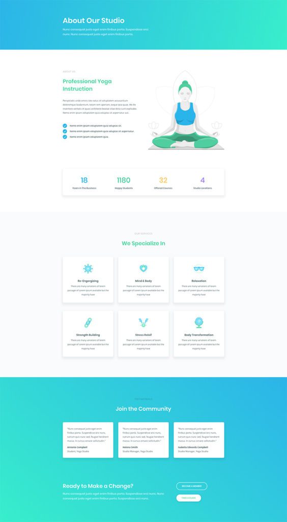 Download a Free & Inspiring Yoga Layout Pack for Divi
