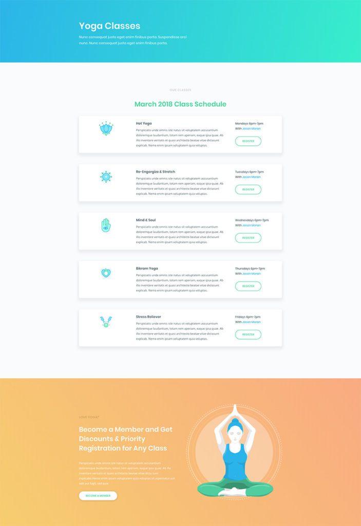 Download a Free & Inspiring Yoga Layout Pack for Divi