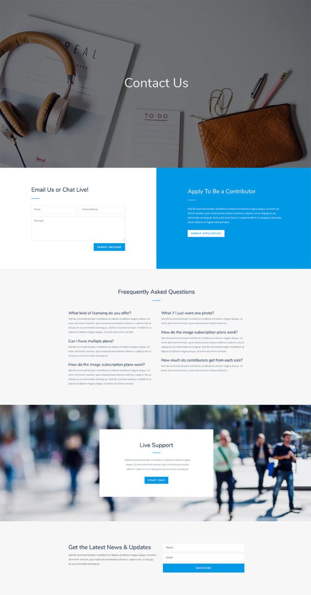 Download a Free Photo Marketplace Layout Pack for Divi