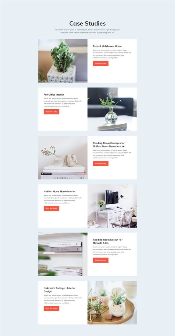 Download a Free & Refreshing Interior Design Layout Pack for Divi