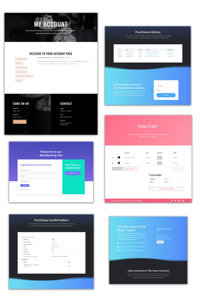 How to Design Custom Account Pages for WooCommerce, EDD, Memberpress ...