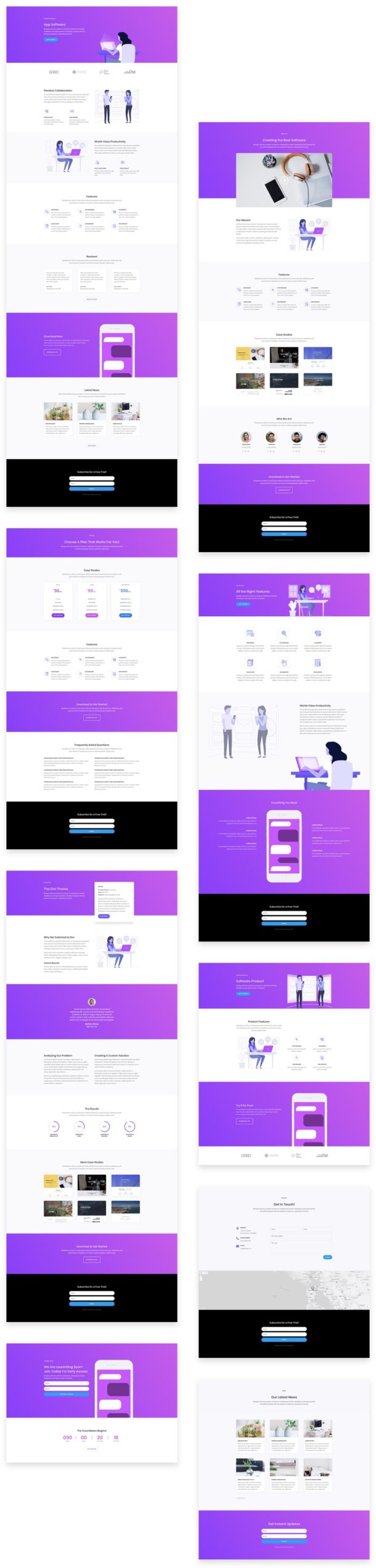 Download a Free & Magnificent Software Marketing Layout Pack for Divi ...