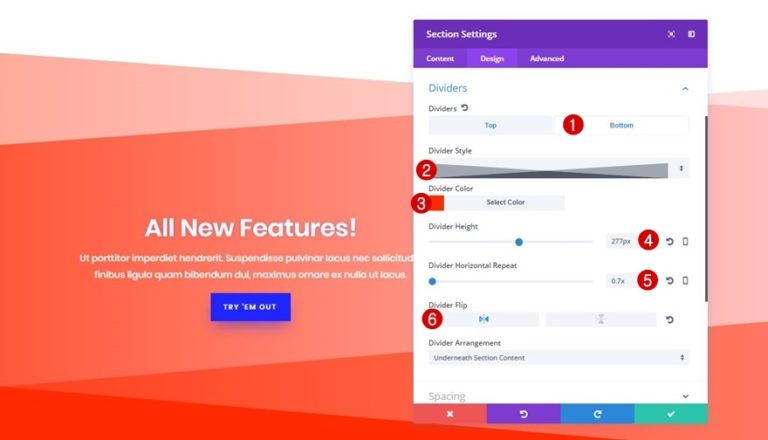 How to Recreate Elegant Theme's Section Divider Examples with Divi