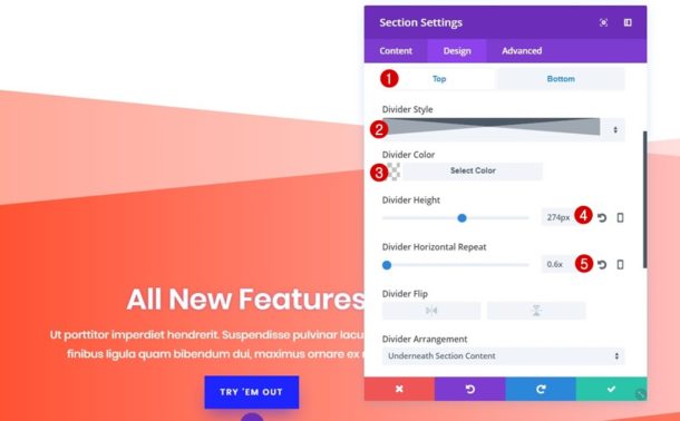 How to Recreate Elegant Theme's Section Divider Examples with Divi
