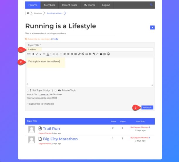 How to Add a Forum to Your Website with Divi's Marathon Layout Pack